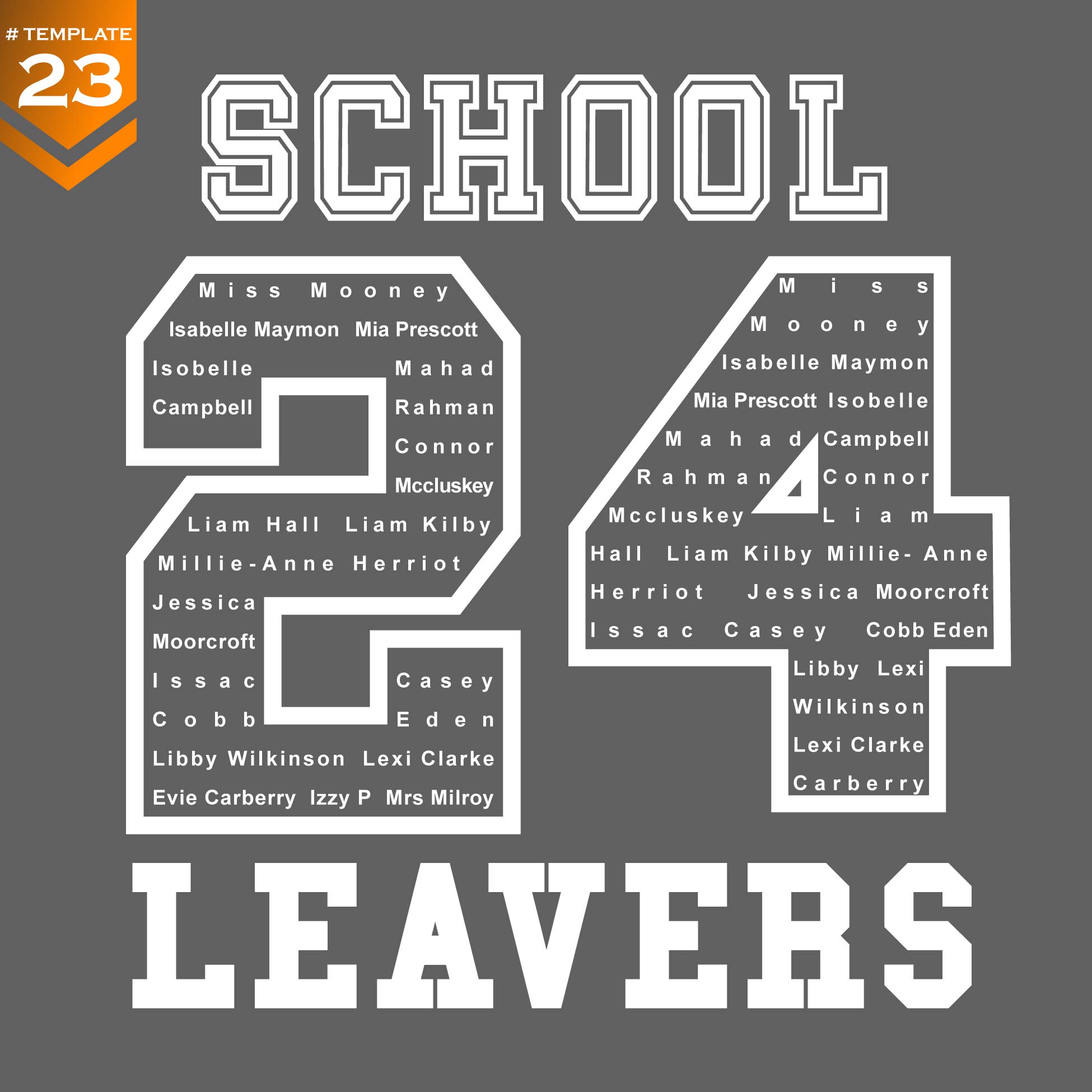 Leavers artwork - Net Digitizing